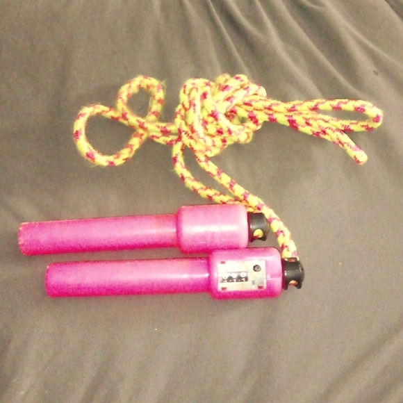 Source Unknown | Other | Hot Pinkneon Yellow Jumprope W Jumptwirl ...